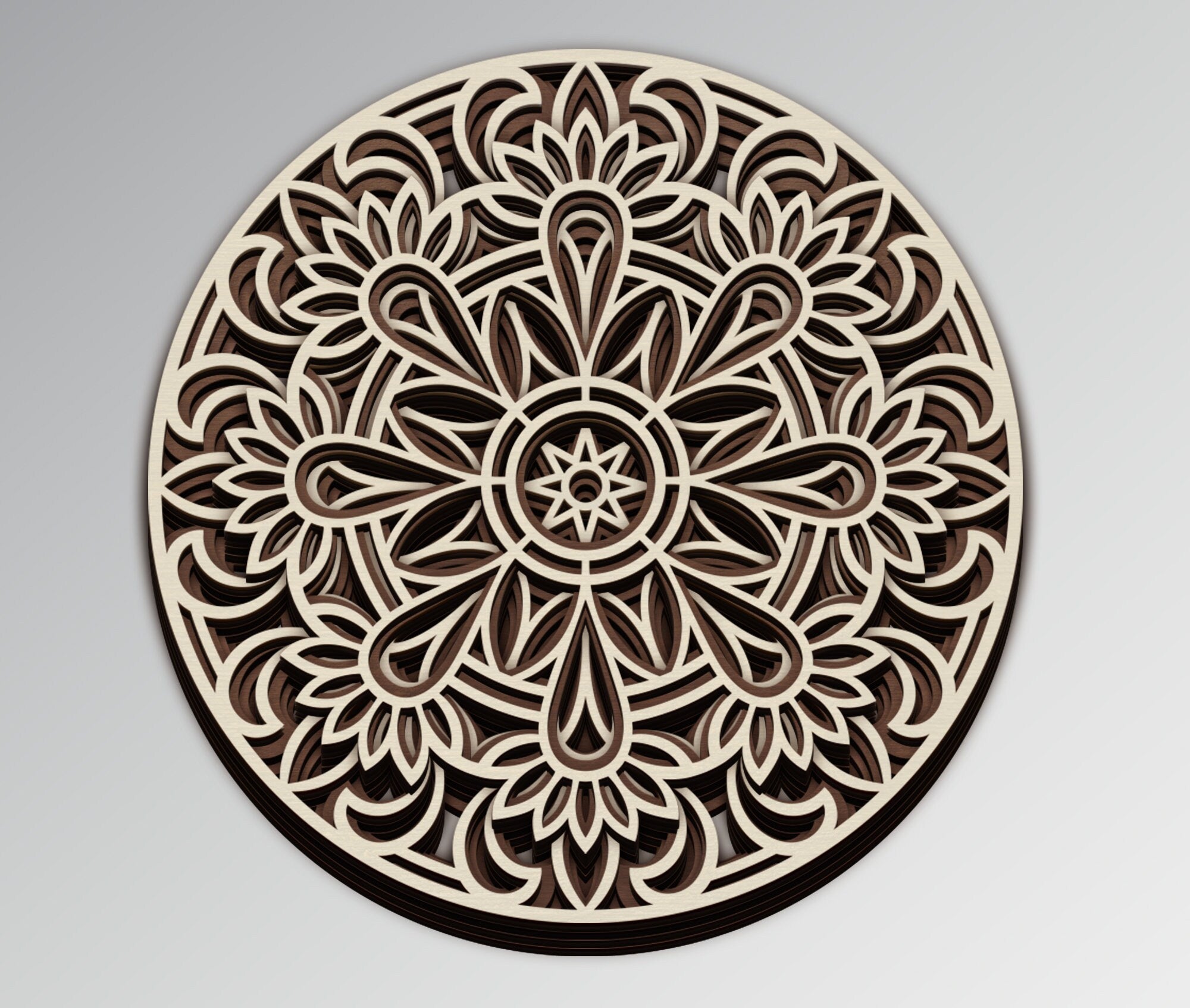 Circular Design Multi-layered Mandala Art - Graham Decors