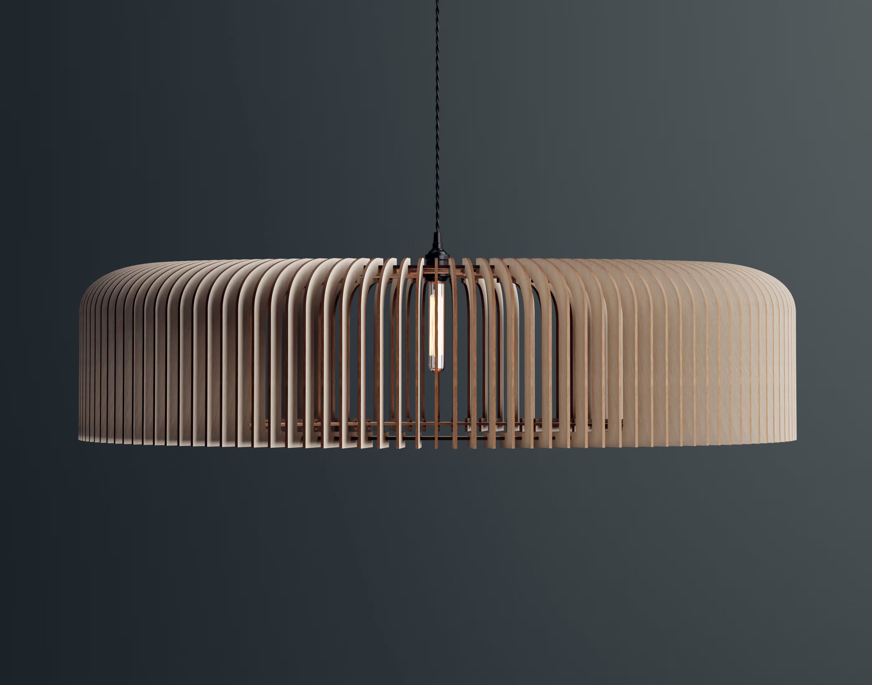 Modern Wooden Pendant Lampshade - Graham Decors – Graham Decors