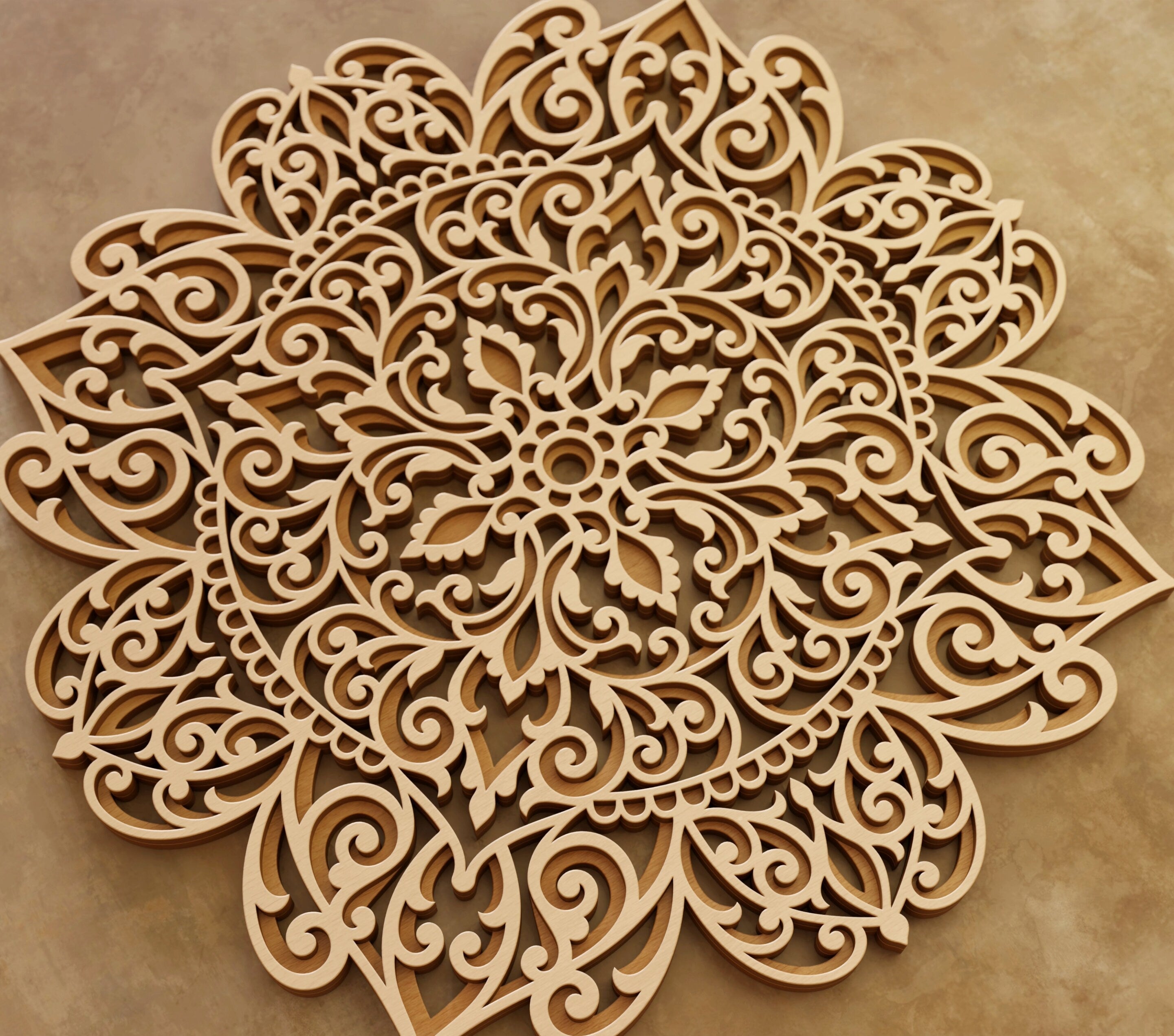 Ornate Design Multi-Layer Mandala Art - Graham Decors – Graham Decors