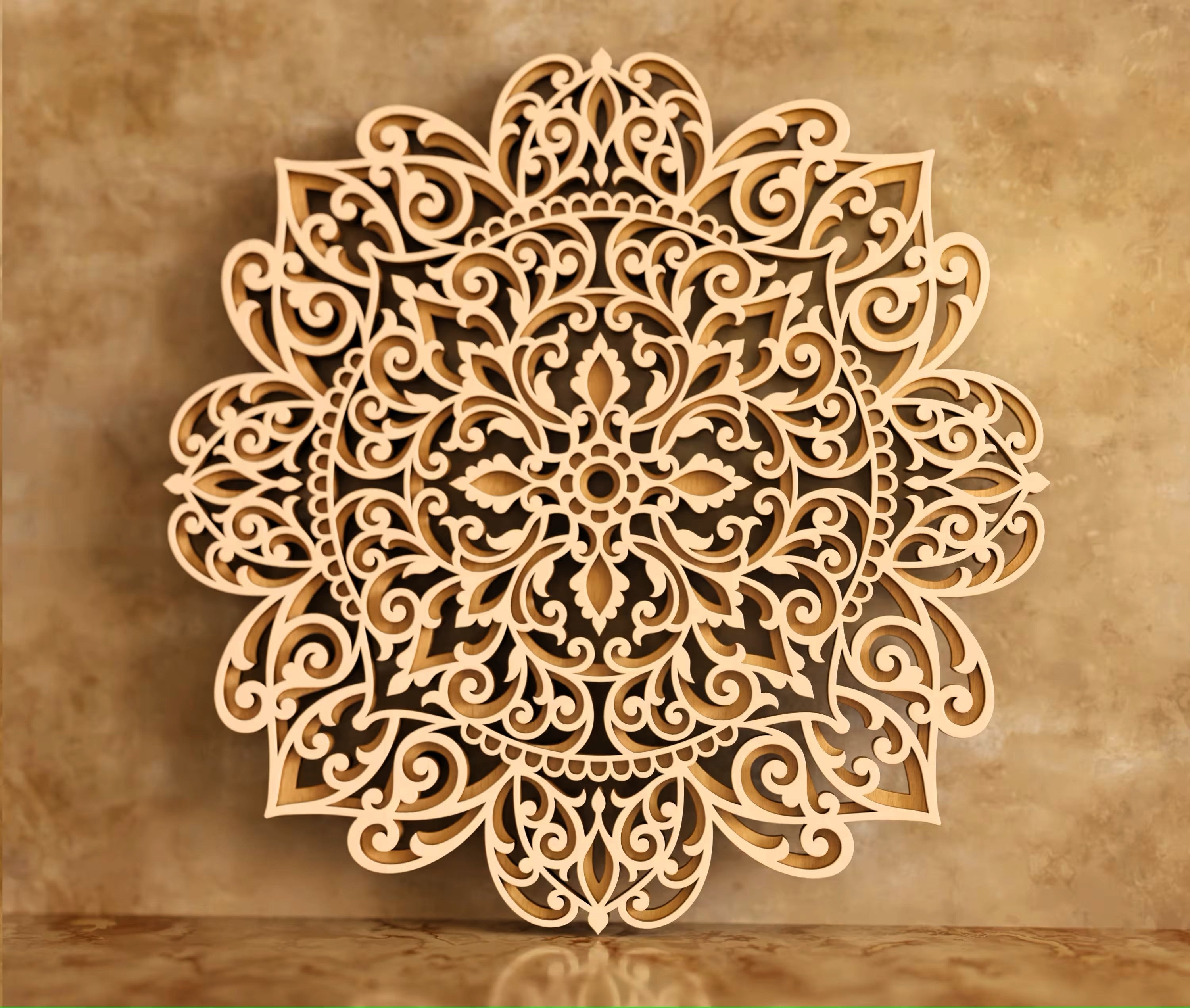 Ornate Design Multi-Layer Mandala Art - Graham Decors – Graham Decors