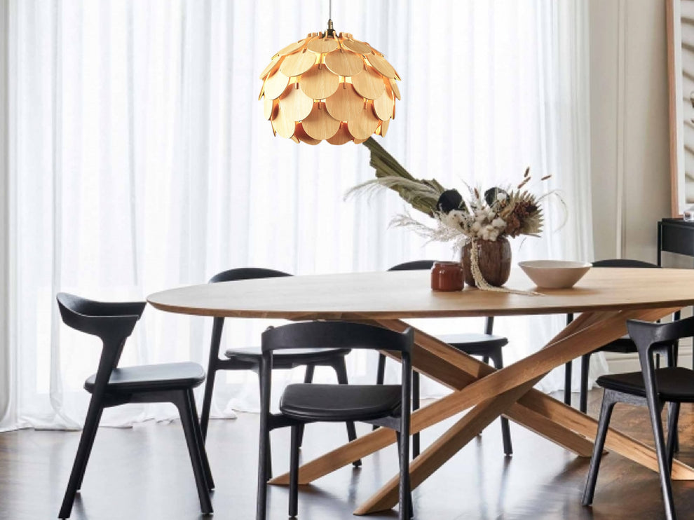 Modern Wooden Pendent Lamp - Graham Decors