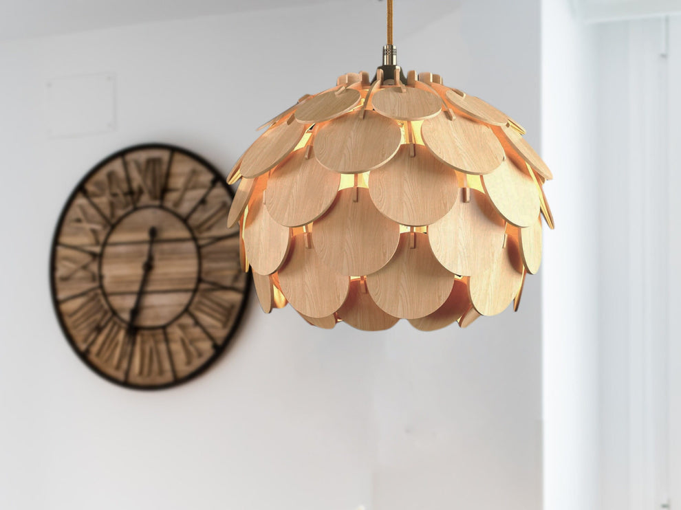 Modern Wooden Pendent Lamp - Graham Decors