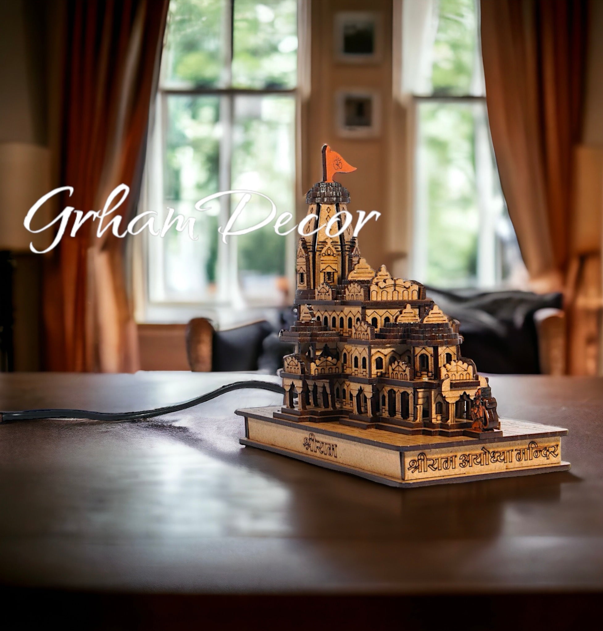 Shree Ram Janmabhoomi Wooden Temple, Ayodhya (Medium) - Graham Decors ...
