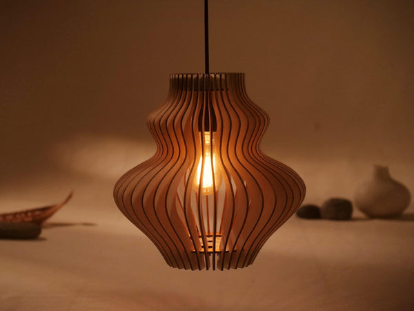 Wood Pendant Chandelier Design Lamp - Graham Decors