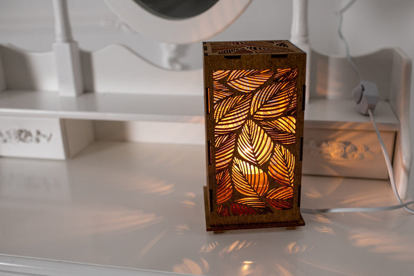 Wooden Lantern Shadow Table Lamp - Graham Decors – Graham Decors